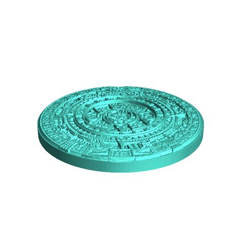 Free Sculptures And Artworks Stl Download Maya Calendarby Cyrrus Archeus