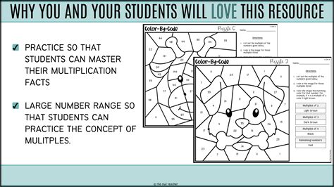 Multiples Color By Number Activity Made By Teachers
