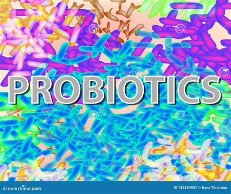 Good Bacteria Flora Colon Background Probiotic Prebiotic Synbiotic