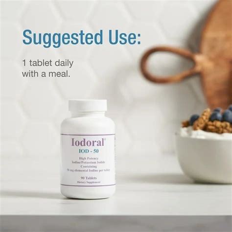 Iodoral 50 Mg High Potency Lugol Solution Iodine Supplement 90