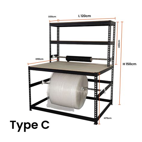 HYPERACK Livin Rack Packing Table Type C Standing Hyperack