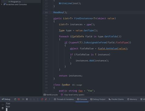 Unable To Get The Fieldinfos Value C