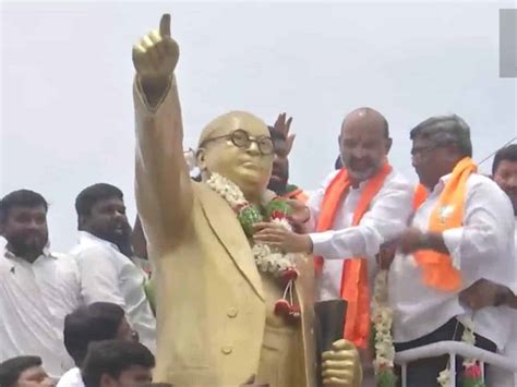 SSC Paper Leak Case Bandi Sanjay Holds Rally In Karimnagar After Being Released On Bail