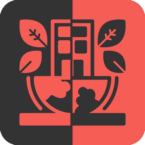 Sustainable Architecture Red Inverse Icon 39459902 Vector Art At Vecteezy