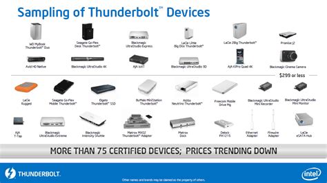次世代「thunderbolt」の転送速度は今の2倍になってさらに安くなるとintelが発表、年内に製品登場予定 Gigazine