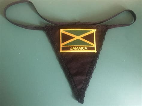 Womens Jamaica Jamaican Flag String Thong Underwear Etsy