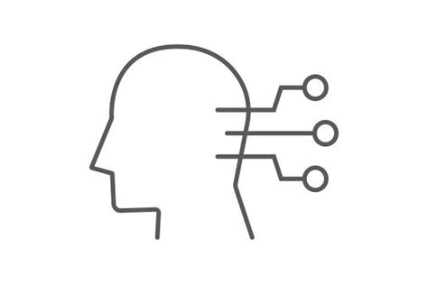 Neural Interface Thin Line Icon Graphic By Fox Design Creative Fabrica