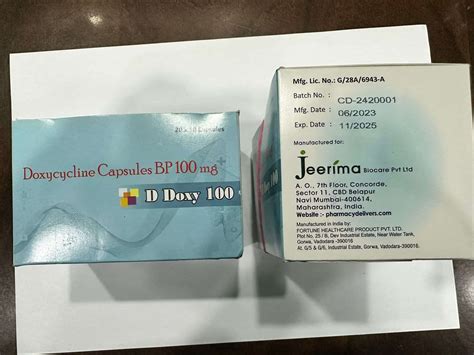 D Doxy 100 Doxycycline 100mg
