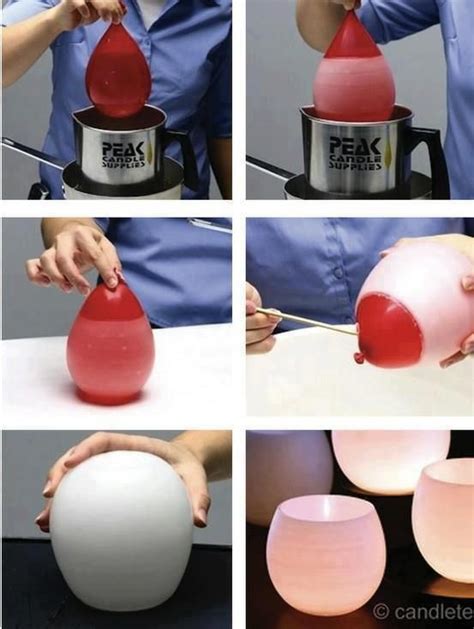 Blog Archive Make Water Balloon Candle Holders Diy Candles Easy