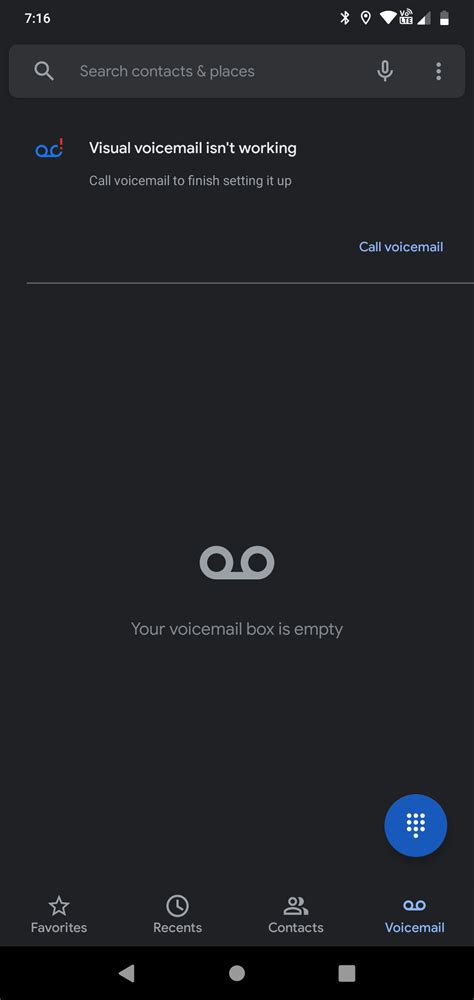 Visual Voicemail In Phone App Not Working T Mobile General