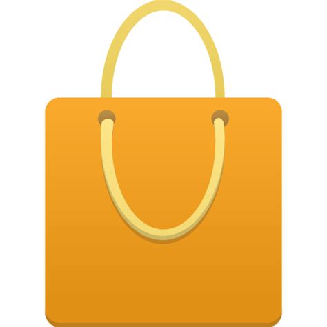 Shopping Bag Orange Icon Flatastic 4 Iconset Custom Icon Design