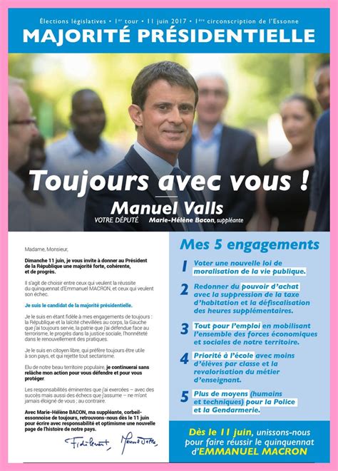 PROFESSION DE FOI MANUEL VALLS LEGISLATIVES 2017 BUREAUDEVOTE FR