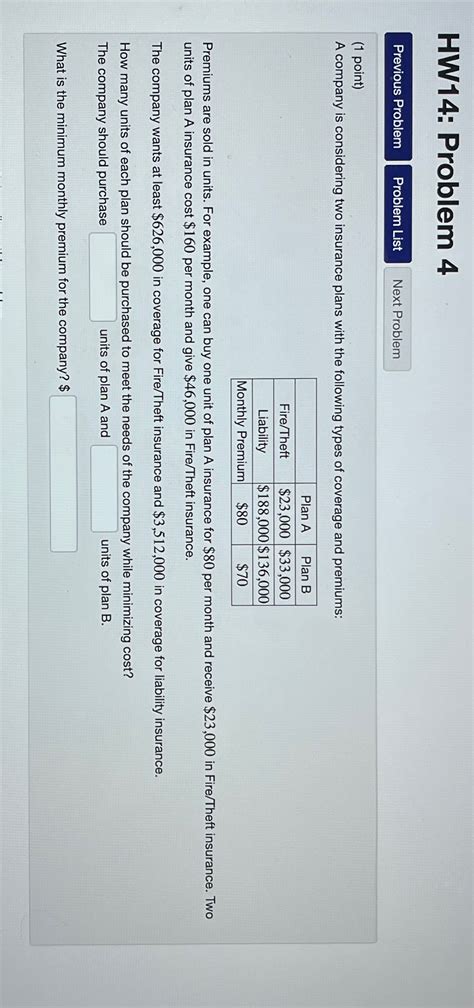 solved hw14 problem 4 1 ﻿point a company is considering two