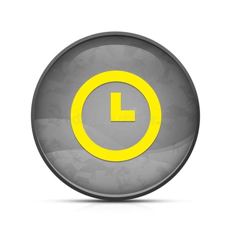 Clock Icon On Classy Splash Black Round Button Illustration Stock