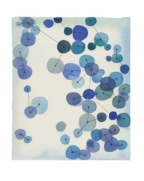 Set Of Watercolor Prints Blue Wall Art Living Room Decor Etsy