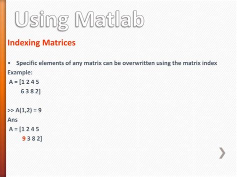 Ppt Introduction To Matlab And Matrix Review Powerpoint Presentation