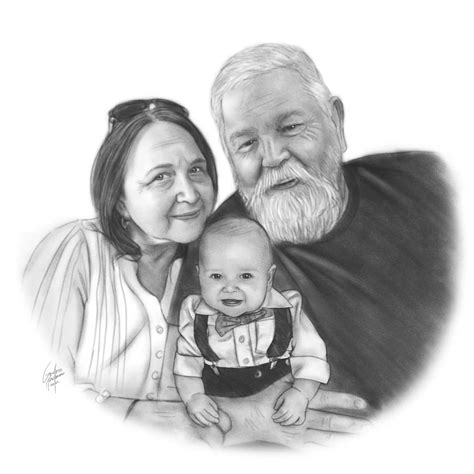 Black And White Shading Portrait Genesis Artwork