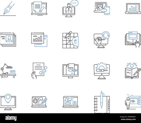 Team Workshop Outline Icons Collection Workshop Team Training