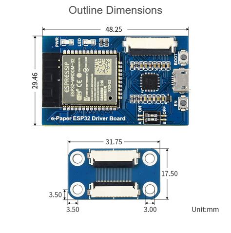 電子紙 Wifi 及藍芽驅動模組epapereink Esp32 莓亞科技 官網