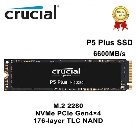 Crucial P5 Plus 1tb 2tb 4tb Ssd โซลิดสเตทไดรฟ์ M2 อินเตอร์เฟซ Nvme