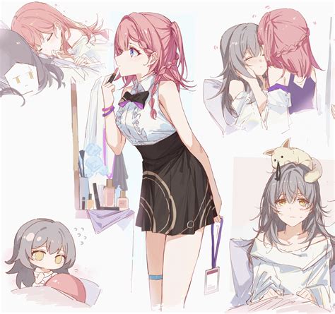 Trailblazer Stelle Asta And Peppy Honkai And 1 More Drawn By Yajuu