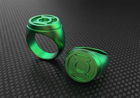 Groene Lantaarn Ring Replica Green Lantern Ring 3d Model By Juankmed
