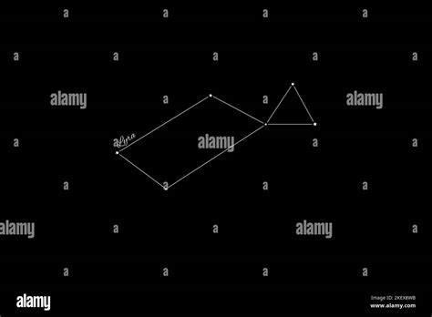 Lyra Constellation Cluster Of Stars Lyre Harp Constellation Stock