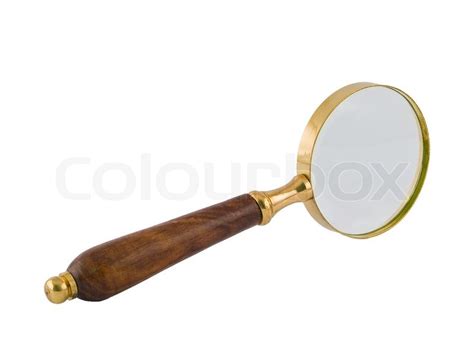 Old Wooden Magnifying Glass