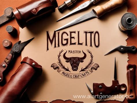 Migelito Leather Crafts Master Artisan Creating Leather Goods With Bull