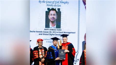 Raffi Ahmad Terima Gelar Doktor Honoris Causa Dari UIPM Thailand Tempo Co