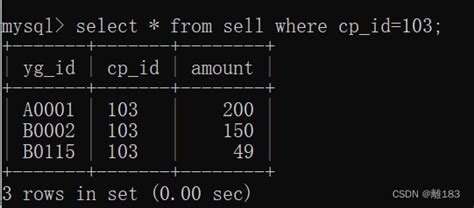 管理信息系统 试卷查询sell表中103号产品的销售信息離183的博客 Csdn博客 管理信息系统 试卷查询sell表中103号产品的销售信息離183的博客 Csdn博客