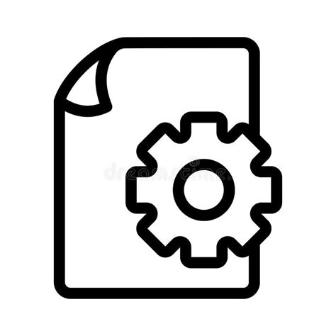 Setting Document File Paper Page Configuration Single Isolated Icon