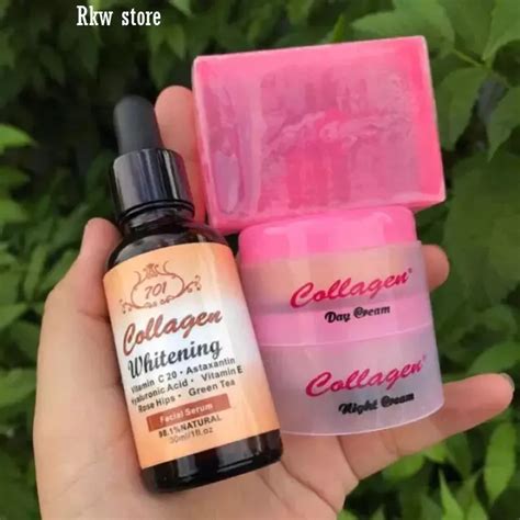 Collagen Paket Cream Collagen Plus Sabun Dan Serum Collagen Lazada