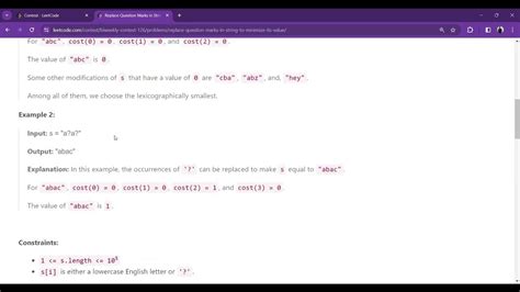 3081 Replace Question Marks In String To Minimize Its Value Leetcode
