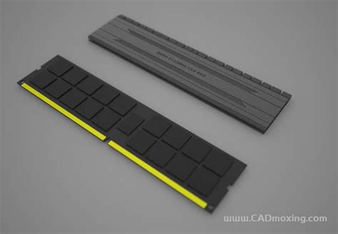 服务器主机ddr4 2133mhz Cl9 Ecc 内存条三维模型 Cad模型网海量3d模型图纸免费下载。