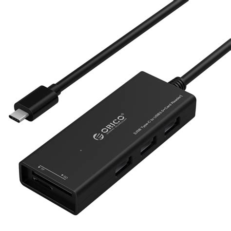 Orico Ch3sf Usb C Type C High Speed Usb 3 0 Hub With Card Reader Tf Sd Function For Laptops
