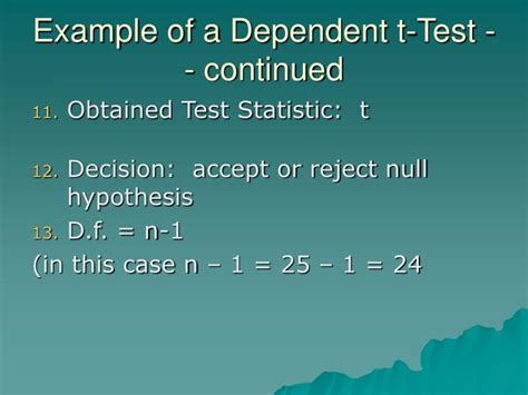PPT Dependent T Test PowerPoint Presentation ID