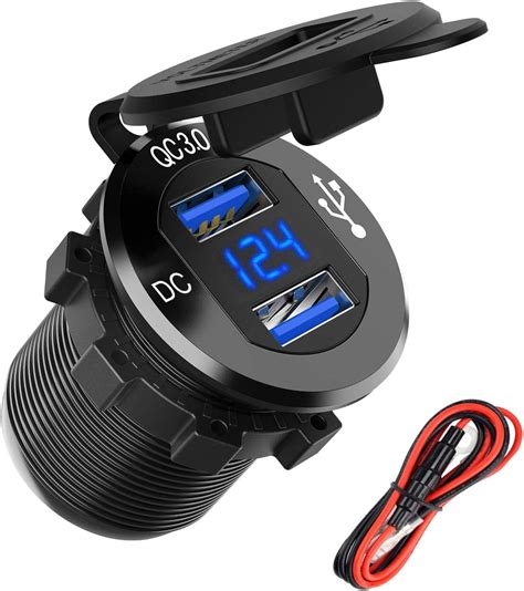 Pd Type C Usb Car Charger Socket And Qc Quick Charger V V Car