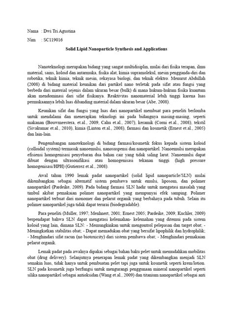Materi Solid Lipid Nanoparticle Pdf Materi Solid Lipid Nanoparticle Pdf