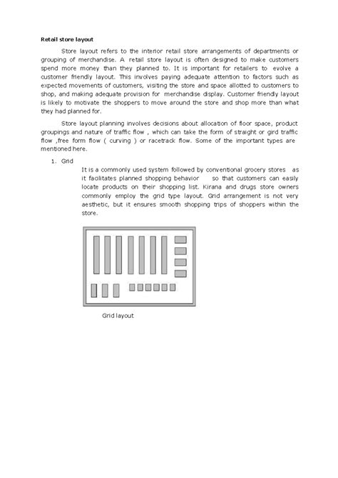 Retail Store Layout Retail Store Layout Store Layout Refers To The