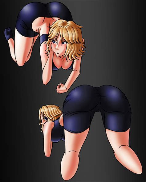 Rule 34 Ass Bike Shorts Blonde Hair Clothed Female Female Only Sports