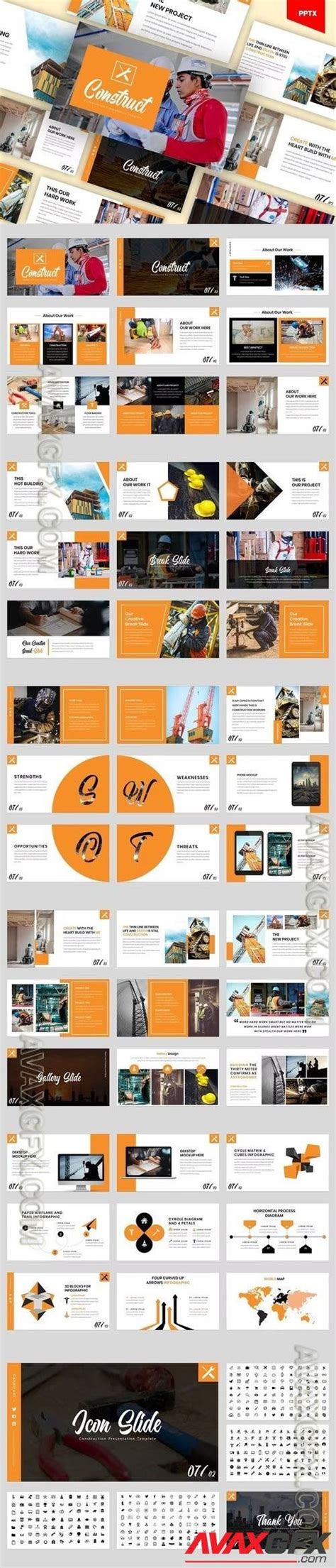 Construction And Building Powerpoint Template Powerpoint Templates