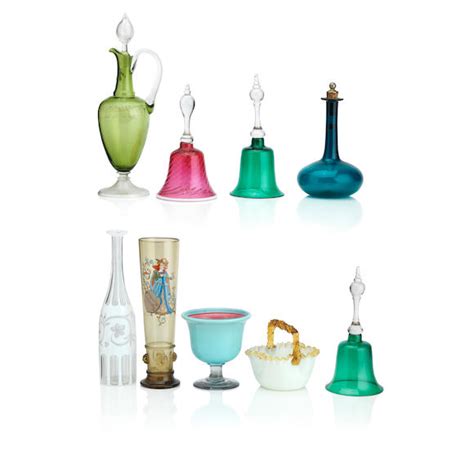 Bonhams A Collection Of Coloured Glass 19th Century