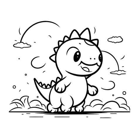 Premium Vector Cute Dinosaur Vector Illustration Cute Dinosaur Vector Illustration