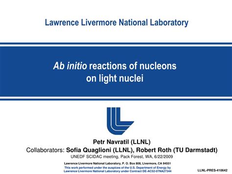 Ppt Ab Initio Reactions Of Nucleons On Light Nuclei Powerpoint