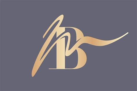 Mb 모노그램 로고 대문자 장식용 세리프 문자 B 붓글씨 문자 M 서명 아이콘 럭셔리 스타일 알파벳 이니셜 0명에 대한 스톡 벡터 아트 및 기타 이미지 Istock