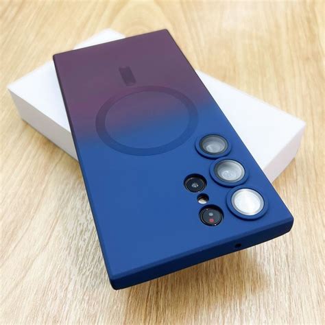 Luxury Gradient Color Matte Silicone Magsafe Case For Samsung Galaxy