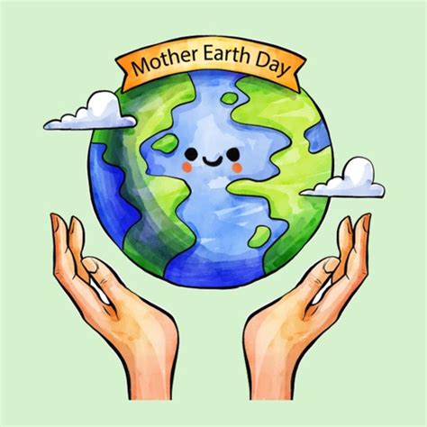 Cute Mother Earth Day Stickers By Bee Lea Teo