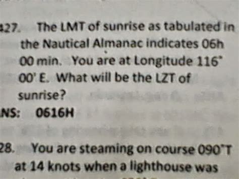 Oic Nw Reviewer Blog Convert Local Mean Time Lmt To Local Zone Time Lzt