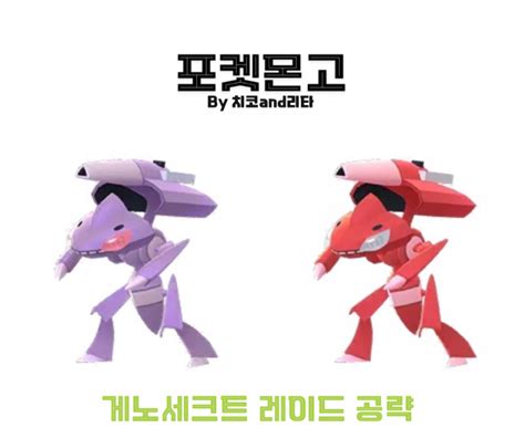 포켓몬고 게노세크트 졸업스킬 이로치 약점 레이드 공략 네이버 블로그